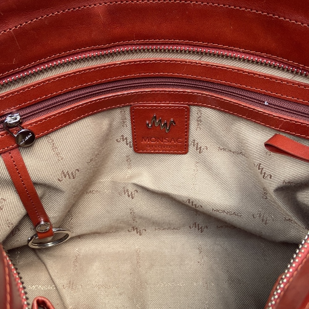 Monsac Original Cognac Leather Tote - Gem